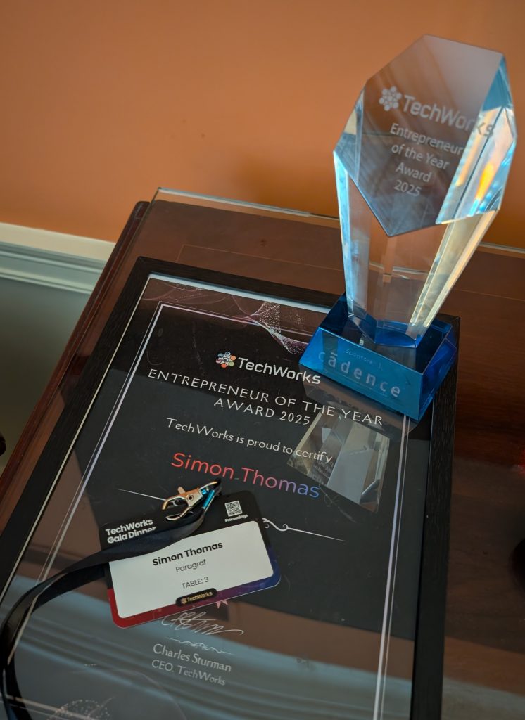 PRESS RELEASE - Paragraf CEO Named TechWorks Entrepreneur of the Year ...